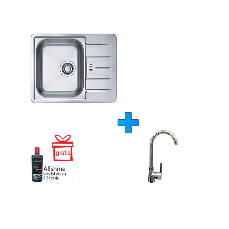 Sudoper Alveus Line 60 + slavina Nela - Sudoperi i slavine | Sudoper.hr